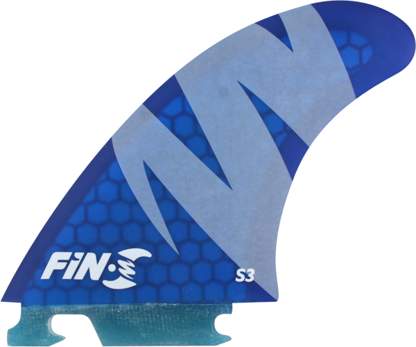 Fin-S S-3 Honeycomb Blue 3 Fins Surfboard FIN - 3PCS SET | eBay