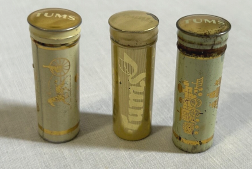 Vintage Lot of 3 Tums Decorative Tums Antacid Tins | eBay