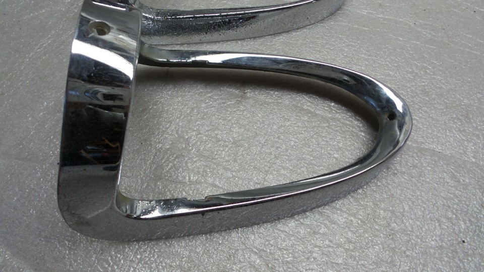 1955 Chevrolet Tail Light Bezels 55 Chevy | eBay