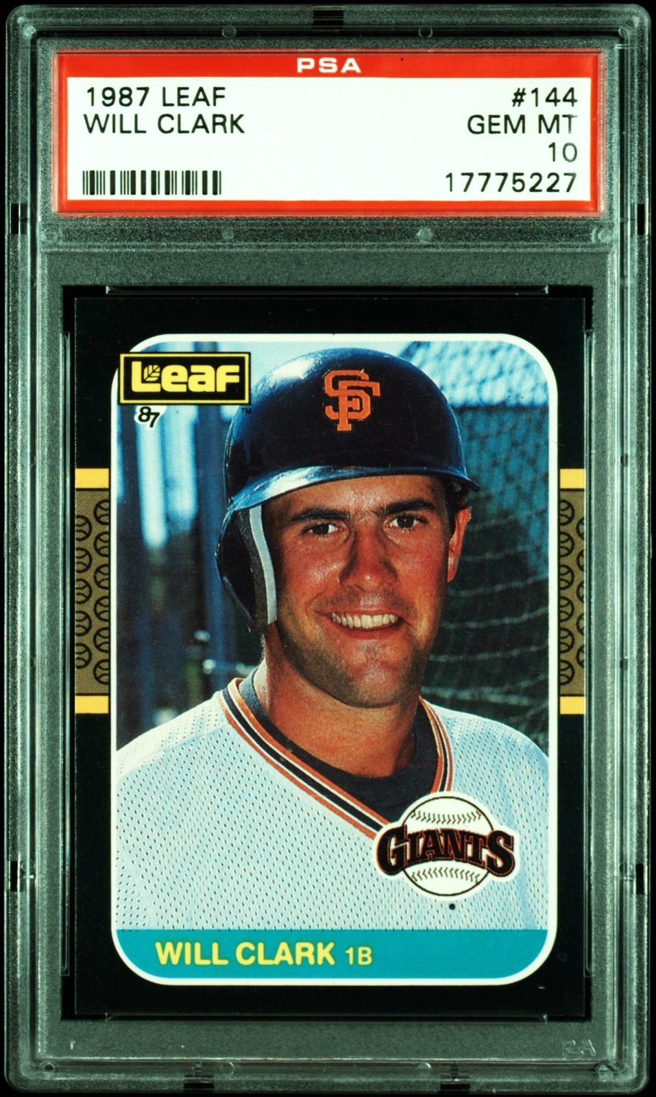 1987 LEAF #144 WILL CLARK ROOKIE RC PSA 10 | eBay