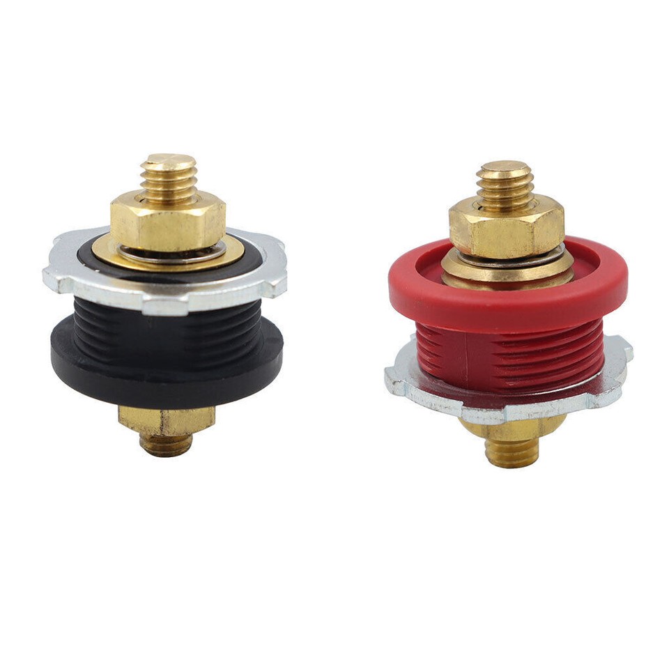 RV/Truck-Battery 250A Terminal Bulkhead Feed-Thru Panel Connector Post ...