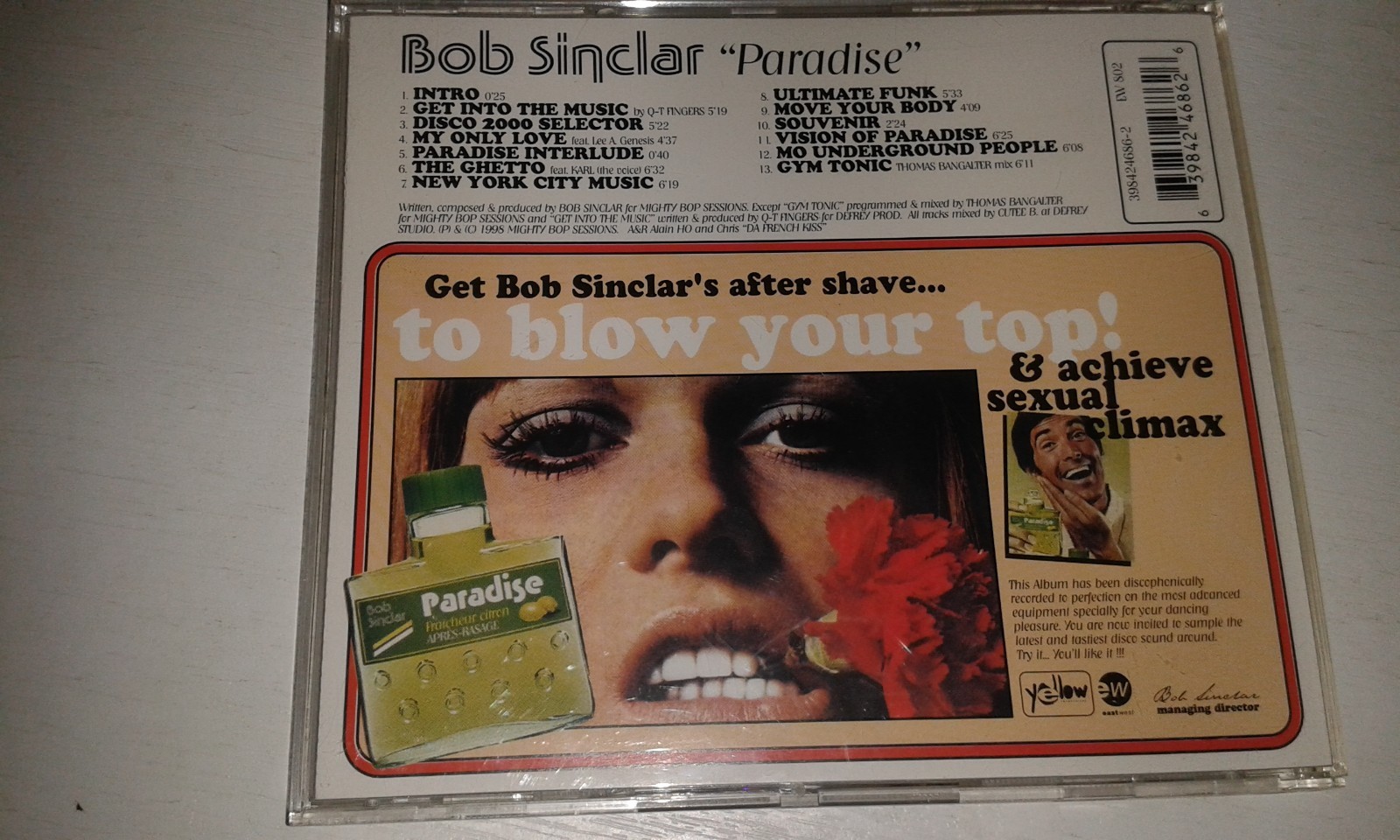 BOB SINCLAR PARADISE CD | eBay Australia