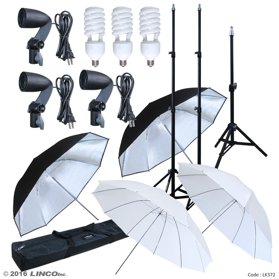 Linco Lincostore Photo Studio Umbrella Photography Lights lighting Kit ...
