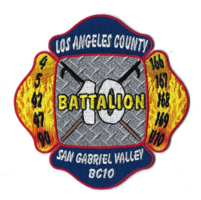 Los Angeles County CA California Fire Dept. Battalion 10 *SAN GABRIEL ...