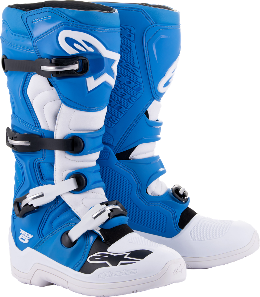 Alpinestars Blue/White Tech 5 Boots 11 | eBay