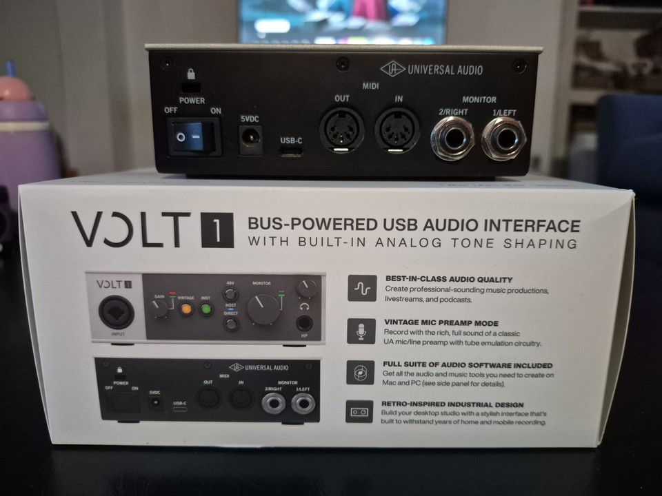 Universal Audio UA Volt 1 USB Audio Interface w/ Ableton Softube ...