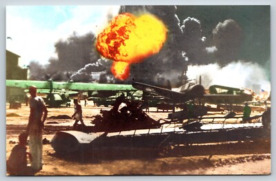 Postcard Pearl Harbor Attack December 7th 1941 Hawaii WW2 C7 | eBay