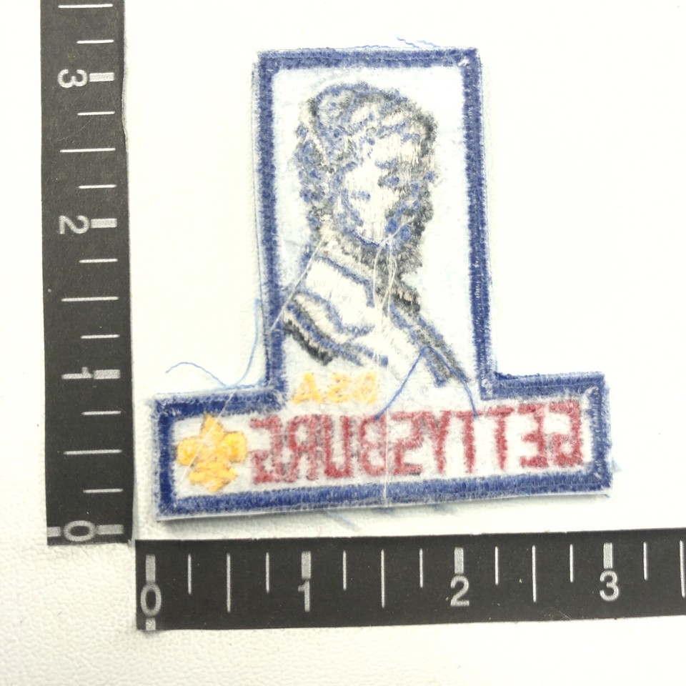Vtg GETTYSBURG Abraham Lincoln Boy Scouts Patch 07TR | eBay