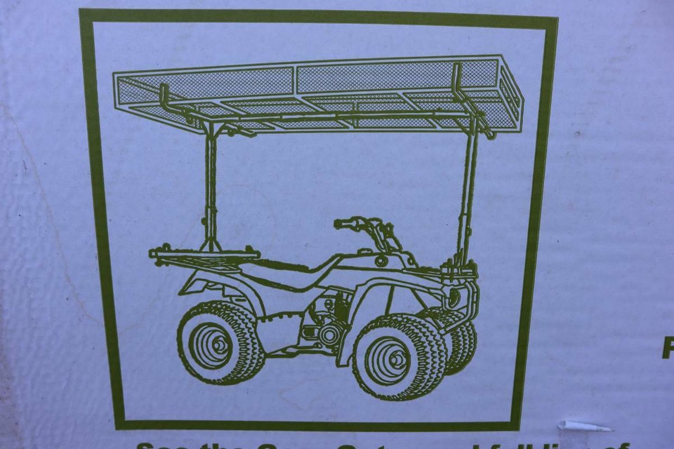 New Gear Gator ATV 4 wheeler Top Storage Cargo Hunting Rack & Basket ...