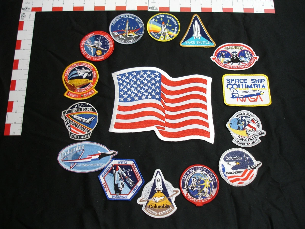 Nasa Mission Patches American Flag