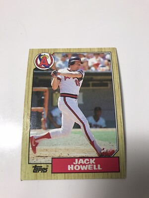 Jack Howell #422 Angels 1987 Topps Baseball Card NM W/ Top Loader | eBay