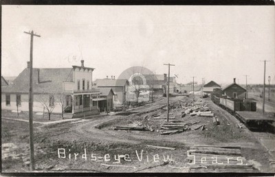 Bird's-Eye View Sears MI Michigan 1911 RPPC Photo Postcard COPY | eBay