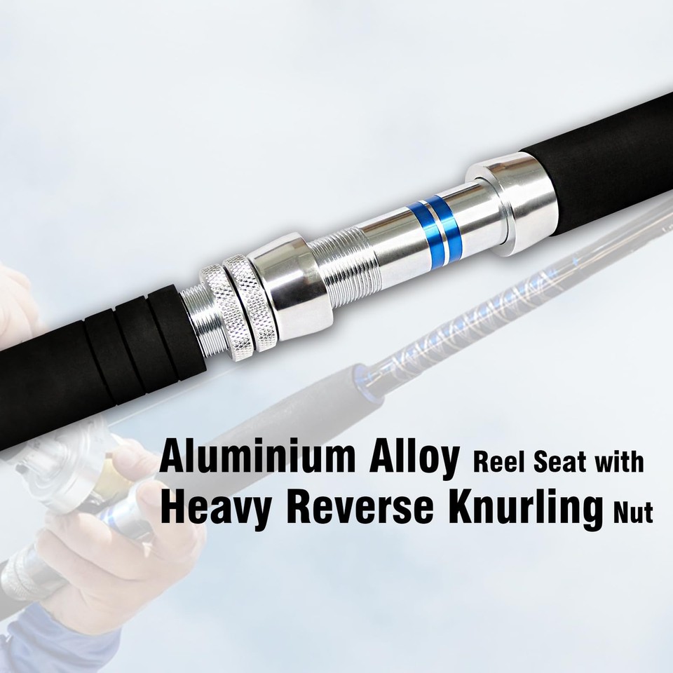 1-Piece/ 2-Piece Saltwater Offshore Trolling Rod Big Game Rod ...