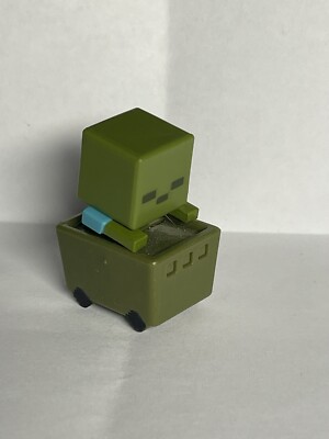 Minecraft Mini-Figures Series 7 1" Zombie in Minecart Rolling Figure ...