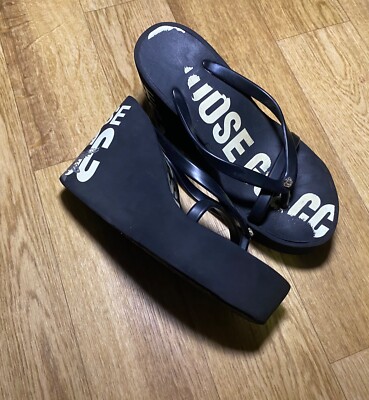Y2K Vintage Juicy Couture iconic sexy platform flip flops | eBay