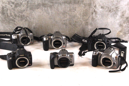 Lot of 6 Broken Canon DSLR Rebel Cameras, Random Models FOR PARTS ...