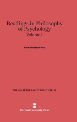 The Language and Thought Ser.: Readings in Philosophy of Psychology ...