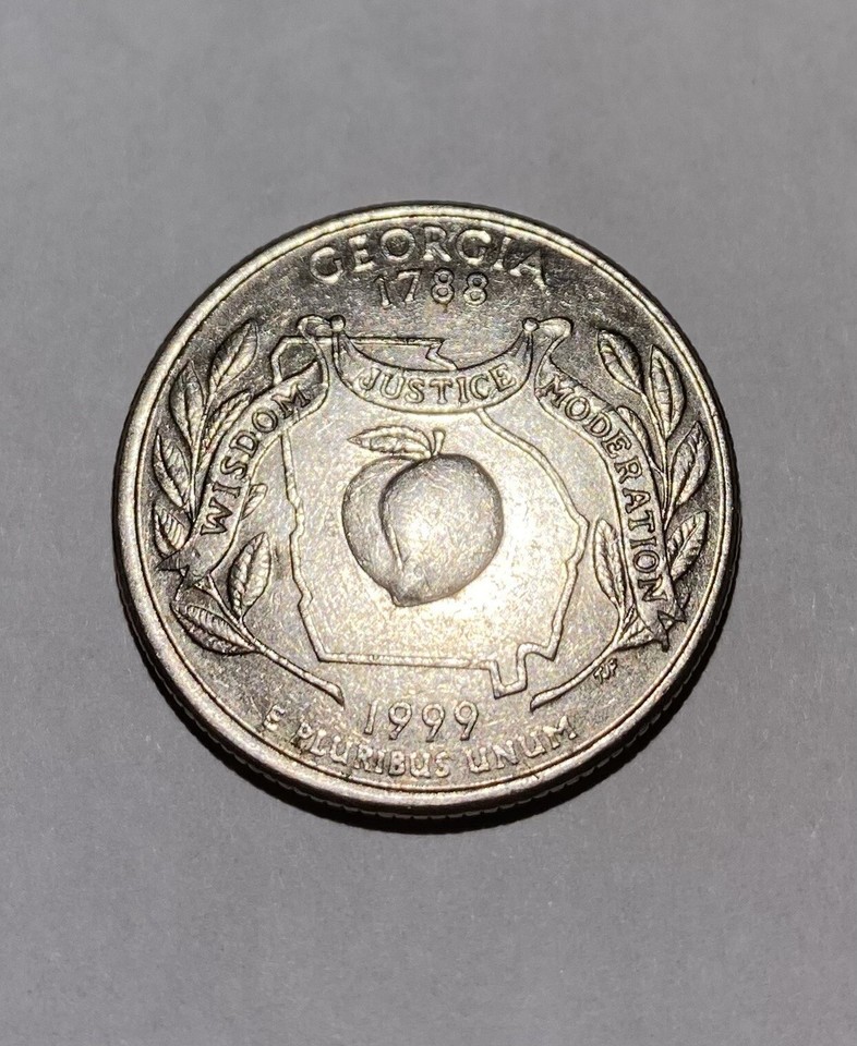 Original 1999 D Rare Georgia State Quarter Error | eBay