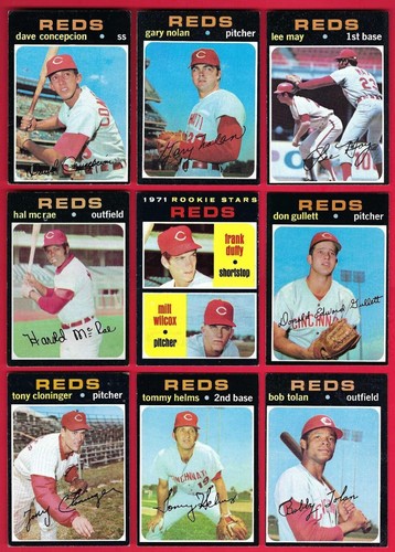 1971 Topps Cincinnati Reds Team Set (30) | eBay