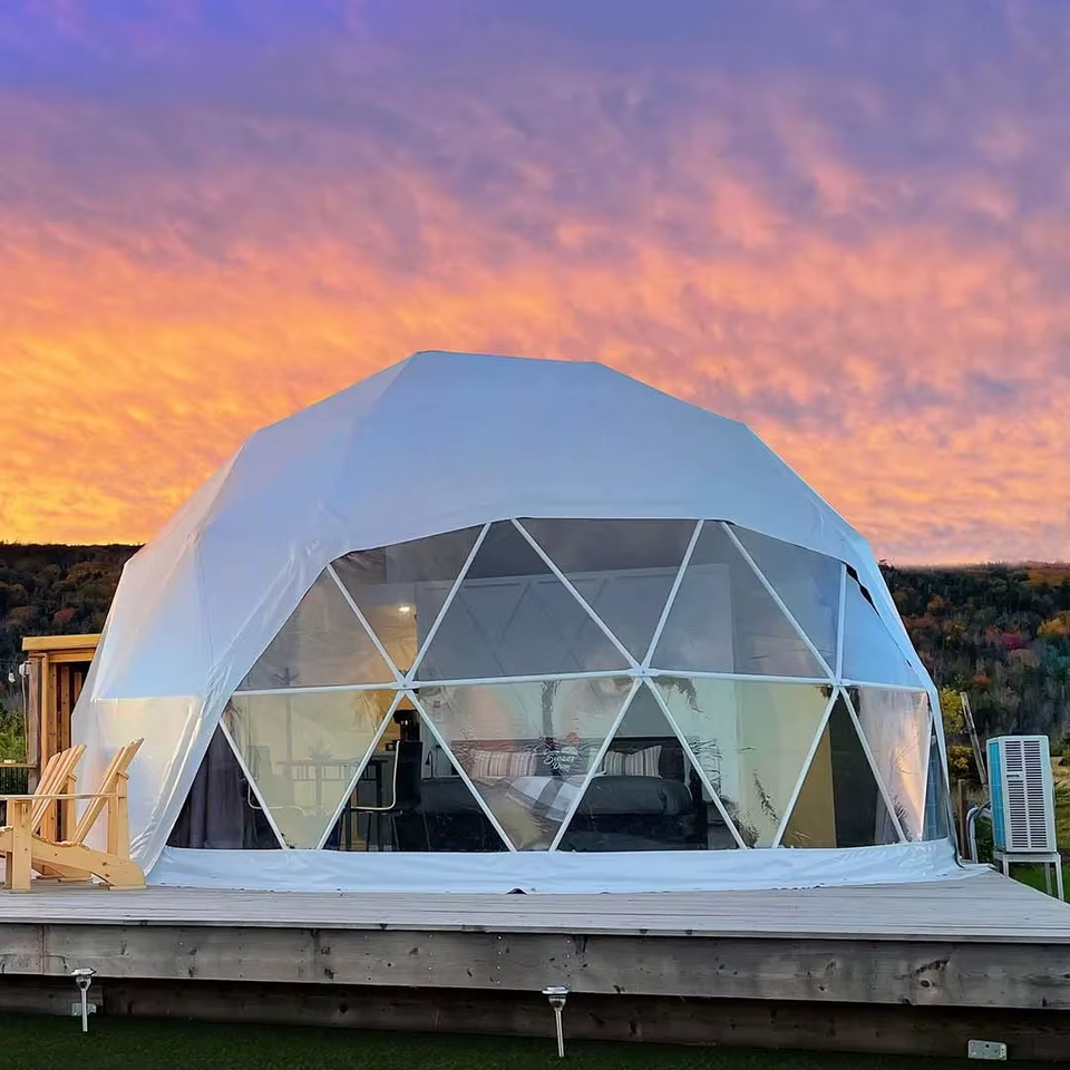 Luxury Geodesic Dome Greenhouse Tent for Outdoor Glamping and Leisure Retreats | eBay