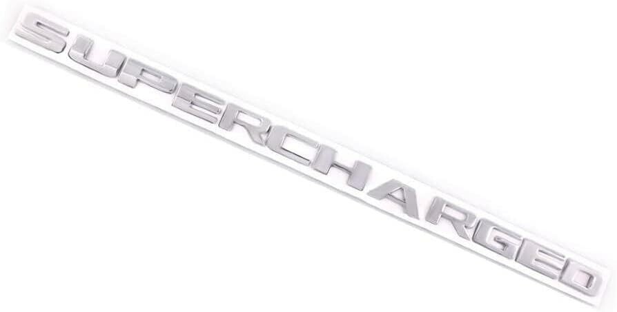 2X Supercharged Letter Emblem 3D Metal Badges Nameplate Logo Chrome ...