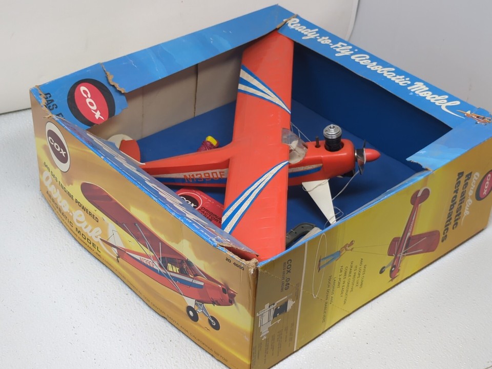 VTG COX ACRO-CUB Gas Engine Powered .049 Acrobatic Model Airplane | eBay
