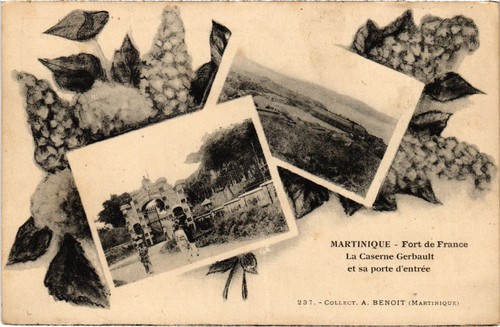 PC FORT-DE-FRANCE CASERNE GERBAULT PORTE D'ENTREE MARTINIQUE (a36245 ...