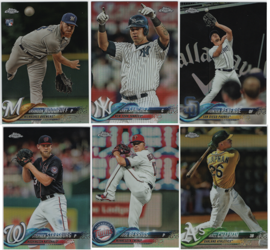 2018 Topps Chrome Baseball - Refractor Parallel Cards - Choose From #'s ...
