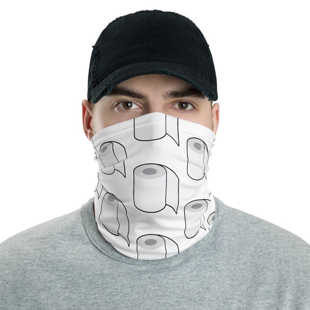 Quarantine Face Mask Neck Gaiter Toilet Paper Funny Social Distancing ...