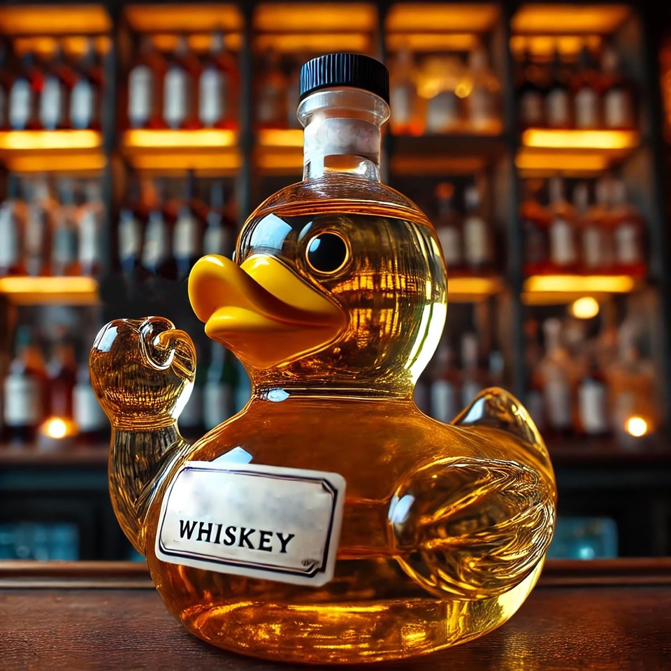 Finger Whisky Duck Bottle Interesting Whisky Duck Bottle Glass Duck ...