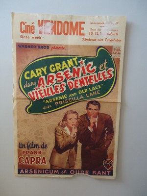 FRANK CAPRA/ARSENIC AND OLD LACE/ U1AV / belgian poster | eBay