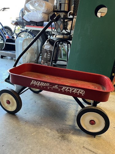 Vintage Radio Flyer Model 90 Red Wagon Steel Metal | eBay