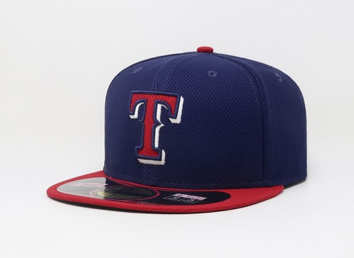 New Era 59Fifty Men Women Cap Texas Rangers Diamond Era Navy Blue Red ...
