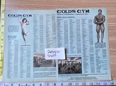 Gold's Gym 2 pg. Location Vintage Magazine Advertisement Campaign: Joe ...