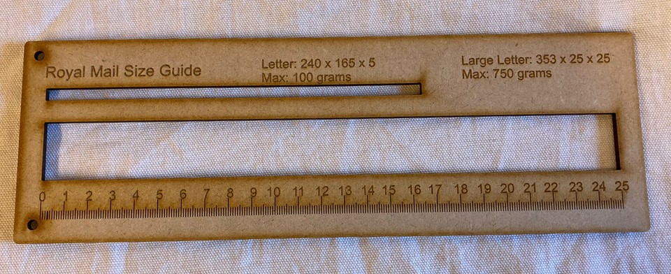 Royal Mail Size Guide. Large Postal Ruler. Post Office. Parcel Postal ...