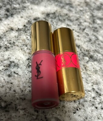 2-pc YSL rough Lipstick N12 & YSL Beauty Tatouage Couture Matte Stain ＃ 5 | eBay