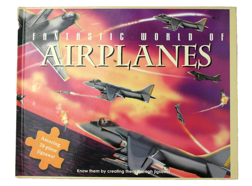 Fantastic World of Airplanes 5 Jigsaw Puzzles 24 Pieces in Hardcover ...