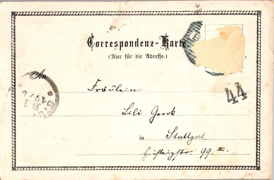 Bregenz Bodensee Postcard 1900s Alps Kunstanstalt Kiesenbeck ...