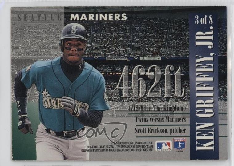 1995 Donruss Long Ball Leaders Ken Griffey Jr #3 HOF | eBay
