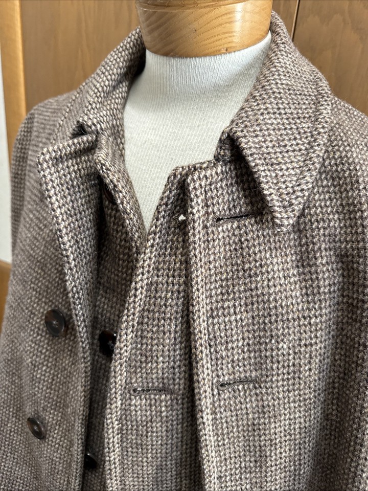 VTG Inverness Cape Ulster Coat Overcoat Harris Tweed Scottish Overcoat ...