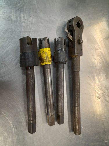 Mueller Drill Tap and Shell Cutter Set 2", 1 1/2", 1 1/4" with Ratchet ...