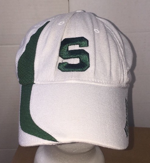 Nike Team Michigan State Block "S" Logo Stretch Fits Most Hat/Cap MSU ...