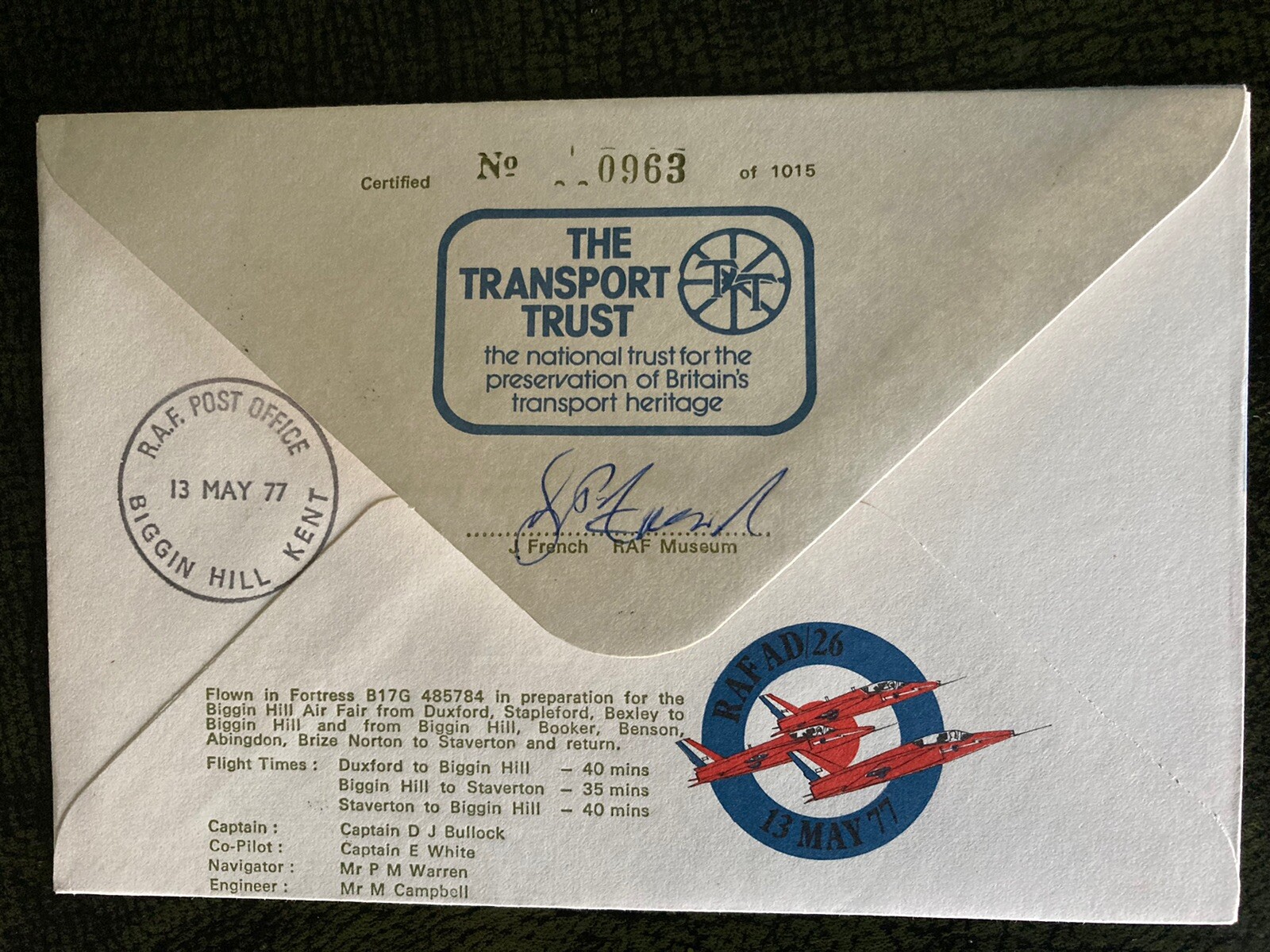 RAF Cover - THE FLYING FORTRESS, Boeing | Grelly UK