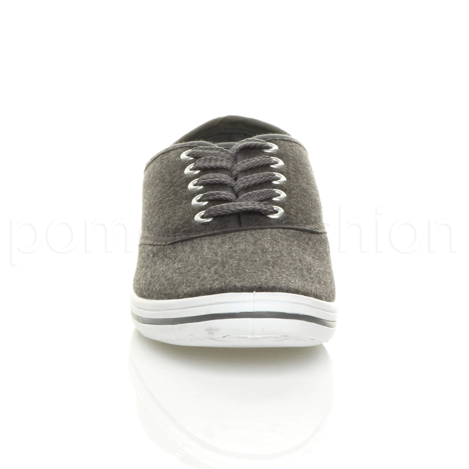 MENS FLAT LACE UP CASUAL CANVAS PLIMSOLES PLIMSOLLS SAND SHOES DAPS ...