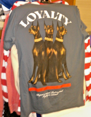 Loyalty T-Shirt RGSTR Doberman Graphic Tee SIZE MEDIUM DOBERMANS | eBay