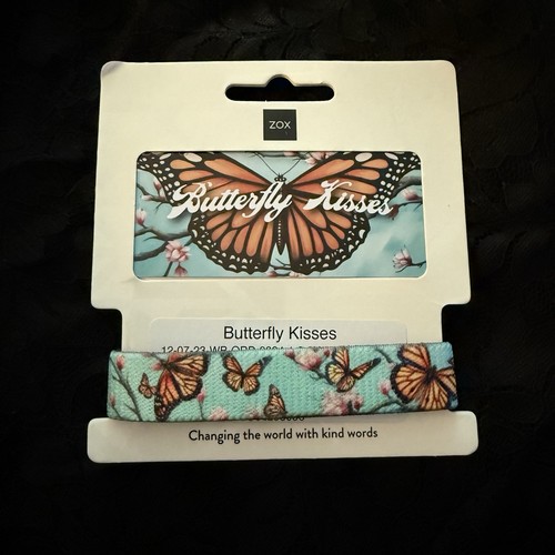New! ZOX Single *BUTTERFLY KISSES* Sz MEDIUM/OS - Reversible Wristband ...