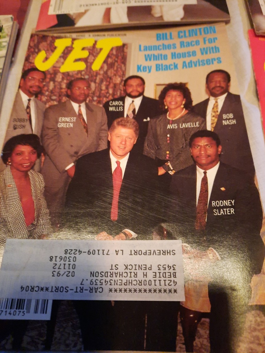 1992 Jet Magazine Bill Clin Aesthetica Magazine NYC 1993: