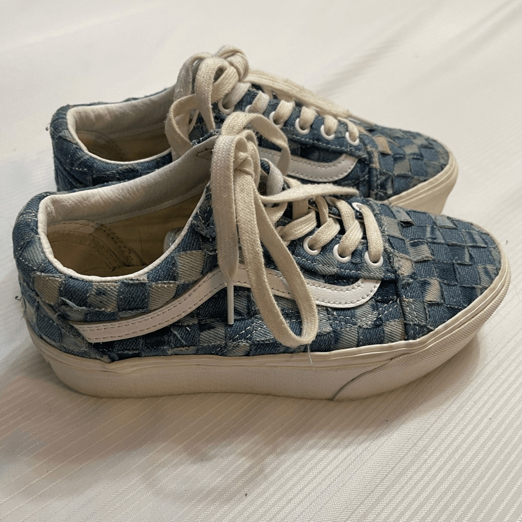 Vans Old Skool Stacked Denim Platform Sneakers Shoes … - Gem