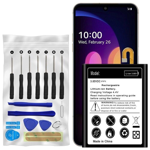 Long Life 5820mAh Battery+Screwdriver Tool Set for LG V60 ThinQ 5G UW ...