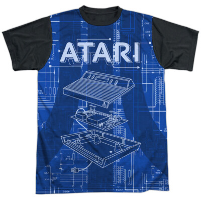 Atari Inside Out Adult Halloween Costume T Shirt (Black Back), S-3XL | eBay